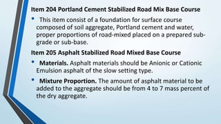 Road-Bed-Construction PPT report- Construction materials and testing | PPTX