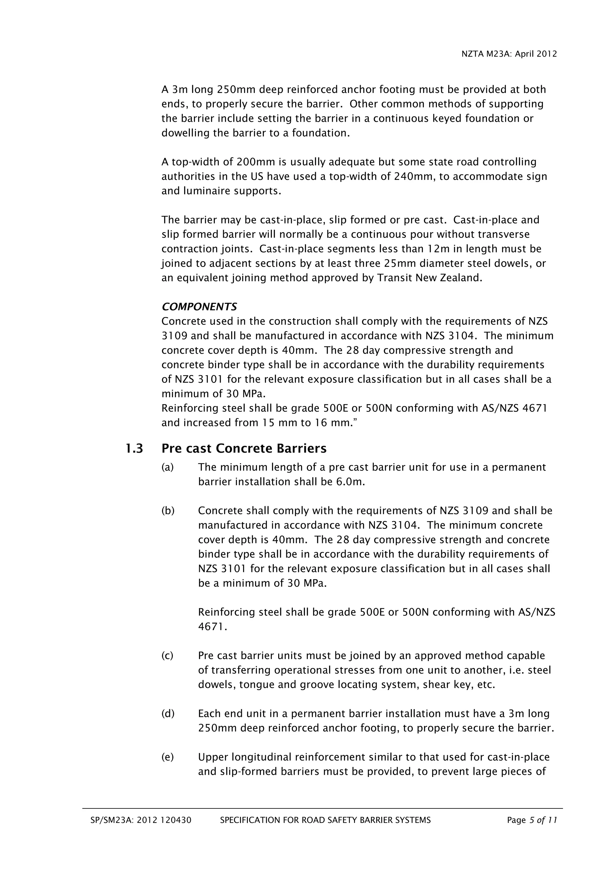 Road safety-barrier-systems-appendix-a | PDF