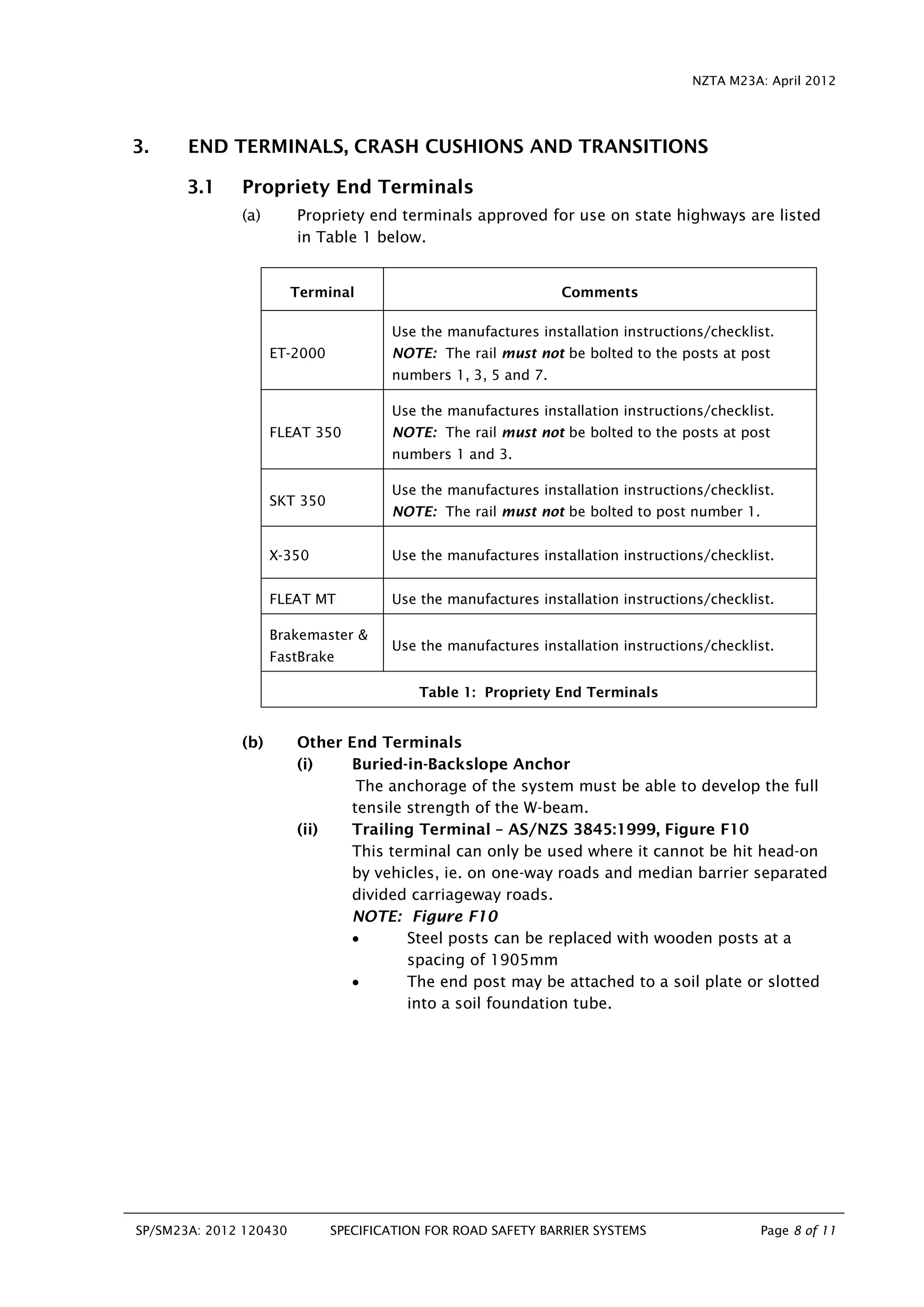 Road safety-barrier-systems-appendix-a | PDF