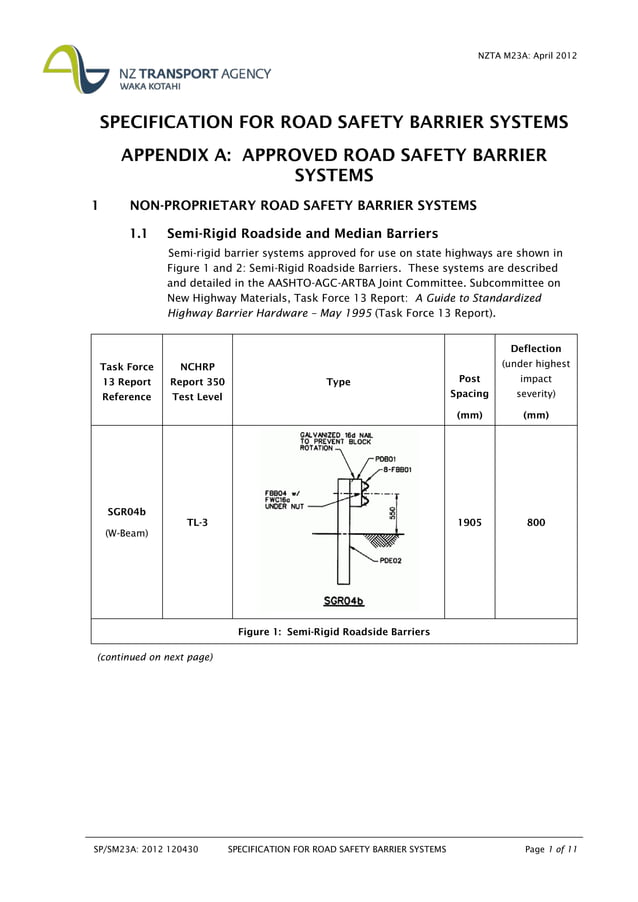 Road safety-barrier-systems-appendix-a | PDF