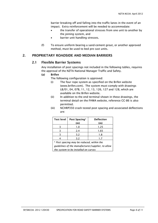 Road safety-barrier-systems-appendix-a | PDF