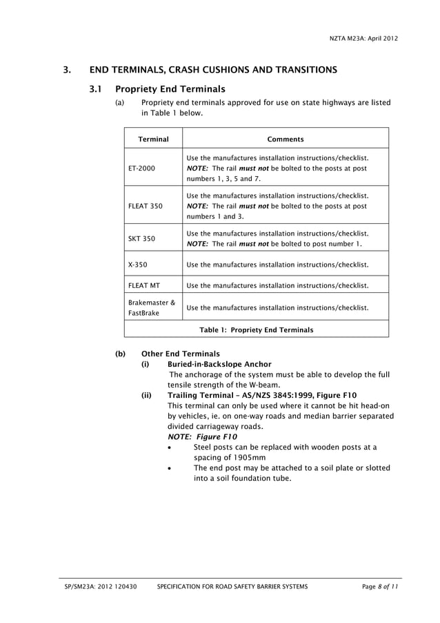 Road safety-barrier-systems-appendix-a | PDF