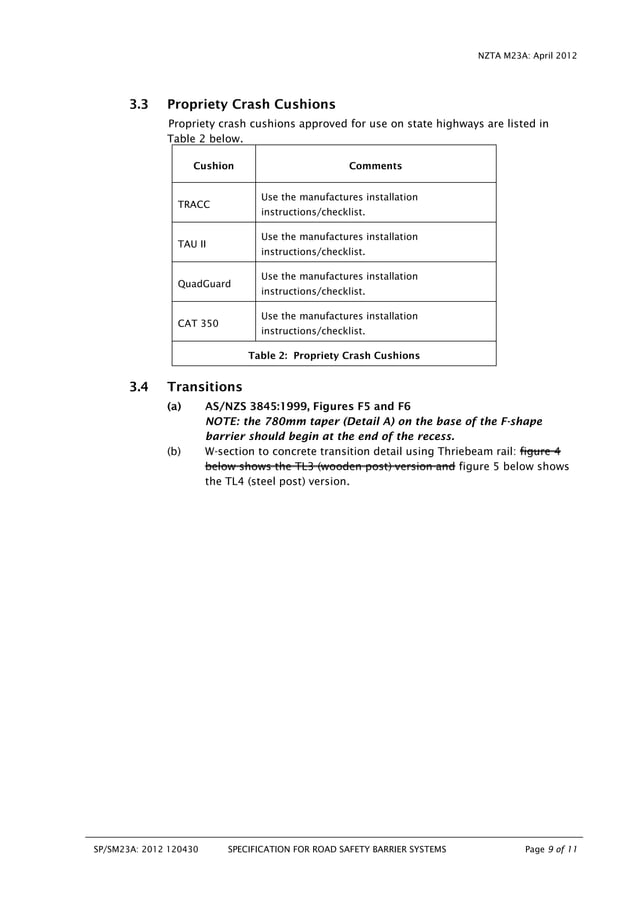 Road safety-barrier-systems-appendix-a | PDF