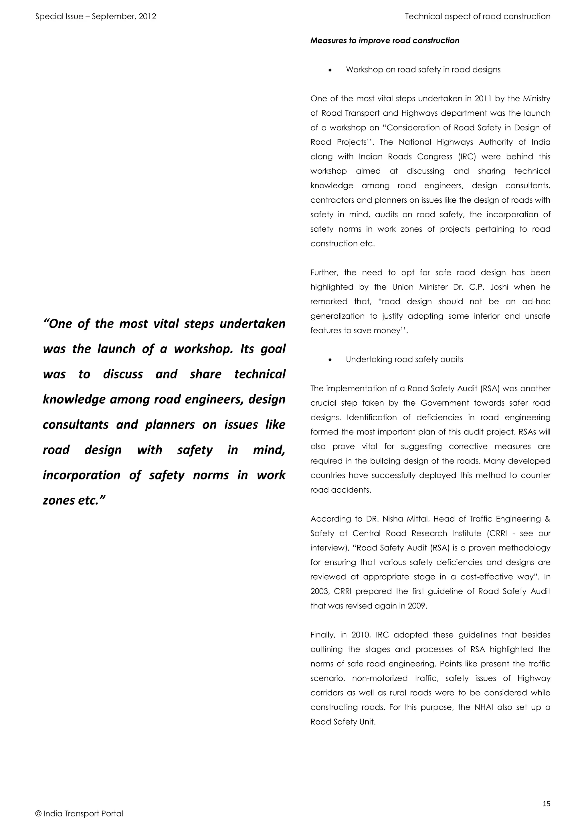 Road safety in India | PDF