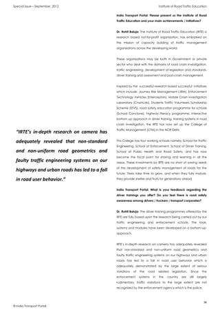 Road safety in India | PDF