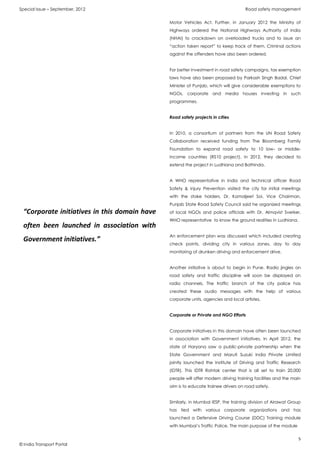 Road safety in India | PDF