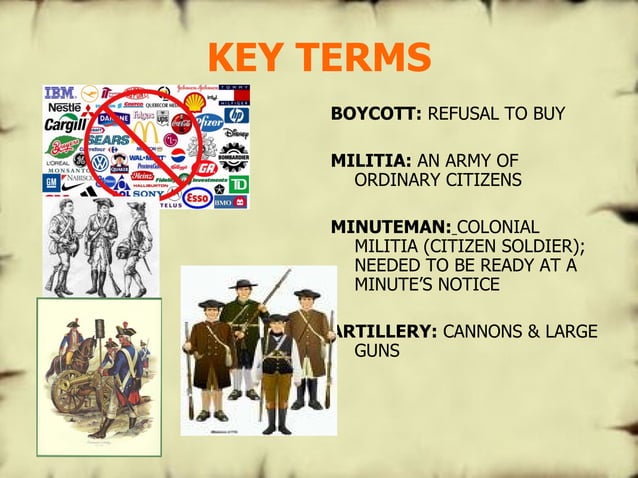 Road To Independence -Parliamentary Acts and Colonial Resistance | PPT