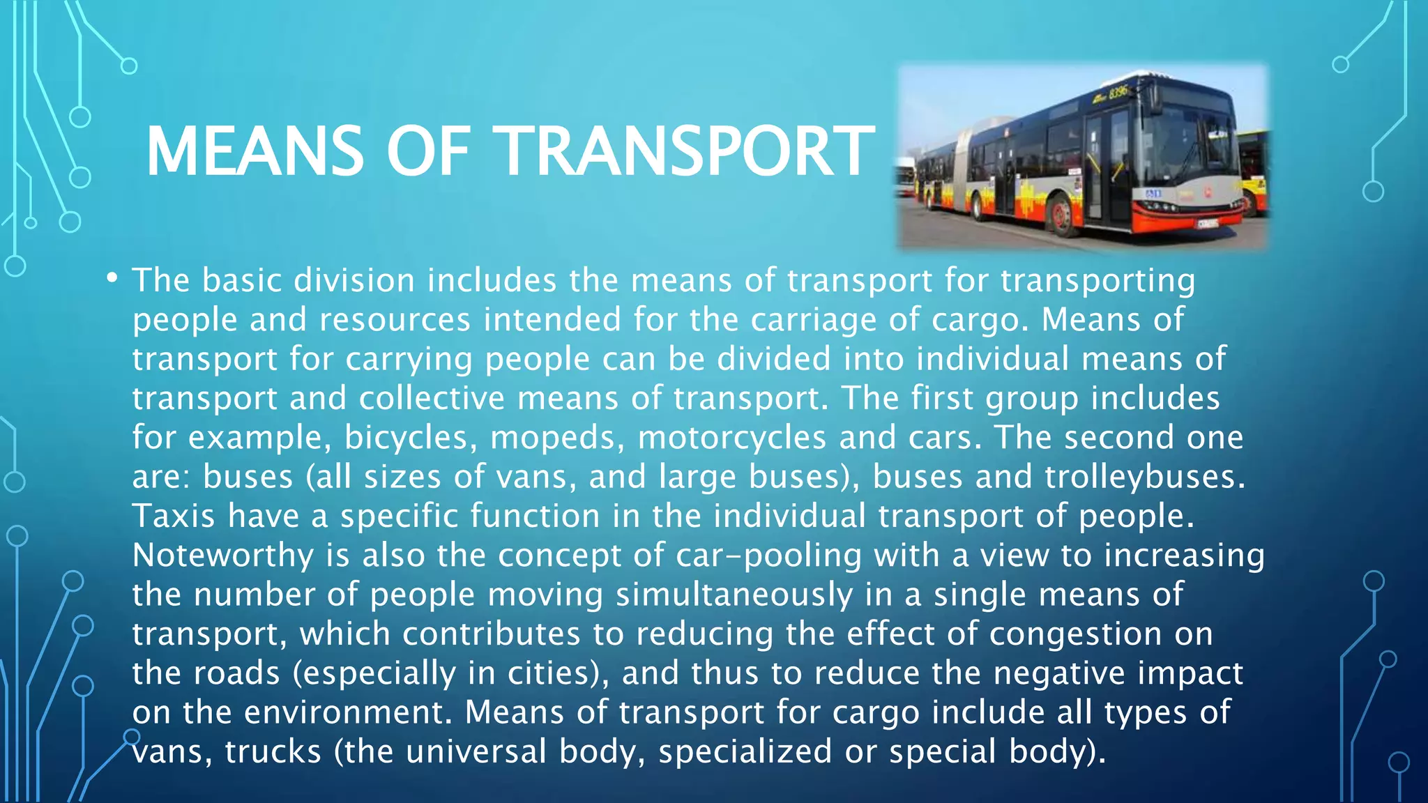 Road transport | PPTX