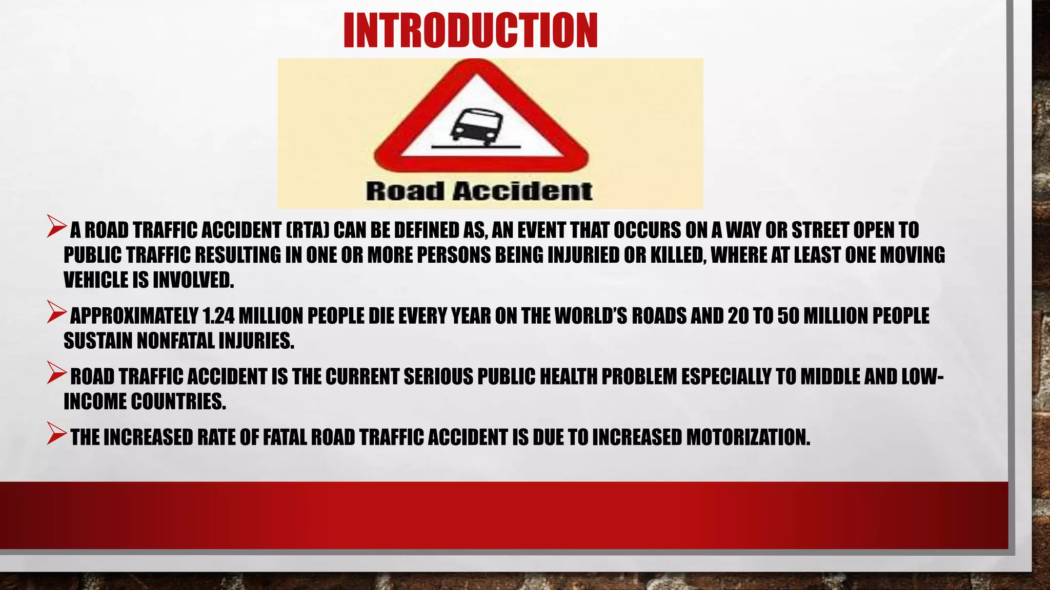 ROAD ACCIDENT | PPT