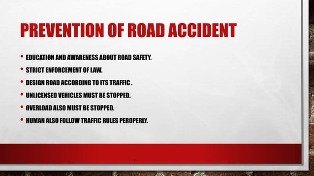 ROAD ACCIDENT | PPT