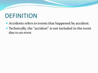 Road accident | PPTX | Auto Safety | Automotive