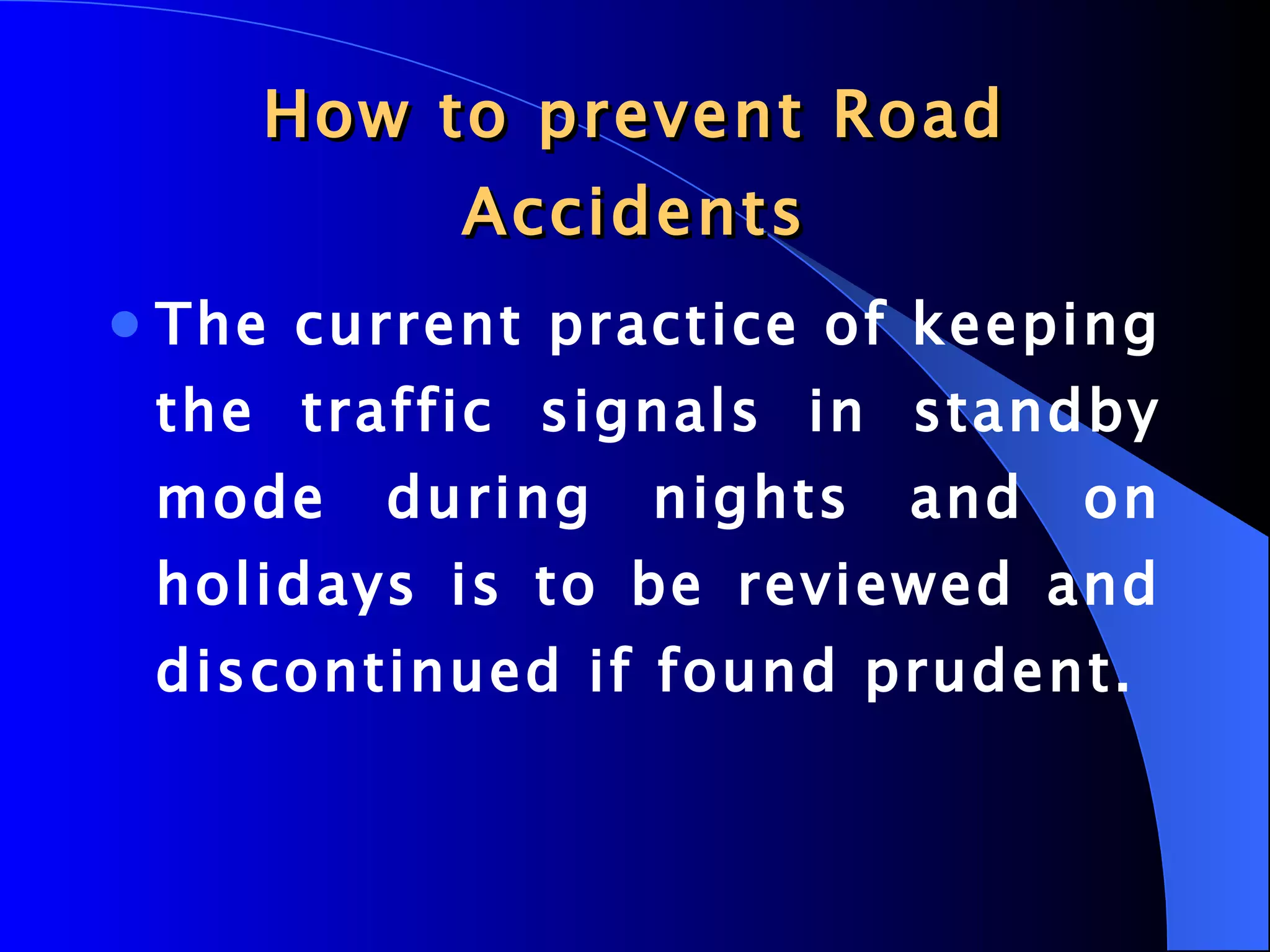 Road Accident Prevention PowerPoint Presentation with Photos | PPT