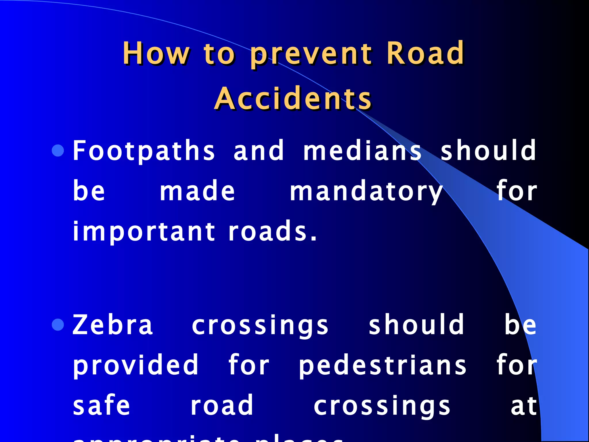 Road Accident Prevention PowerPoint Presentation with Photos | PPT