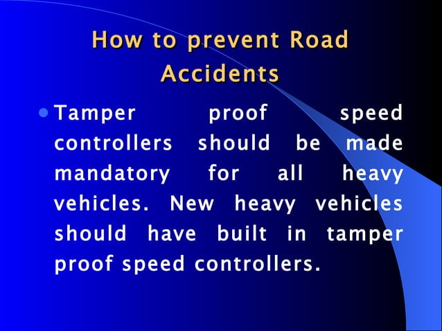 Road Accident Prevention PowerPoint Presentation with Photos | PPT