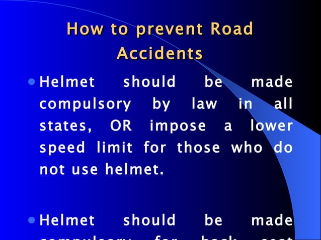 Road Accident Prevention PowerPoint Presentation with Photos Road Accident Prevention PowerPoint Presentation with Photos