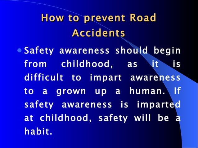 Road Accident Prevention PowerPoint Presentation with Photos Road Accident Prevention PowerPoint Presentation with Photos