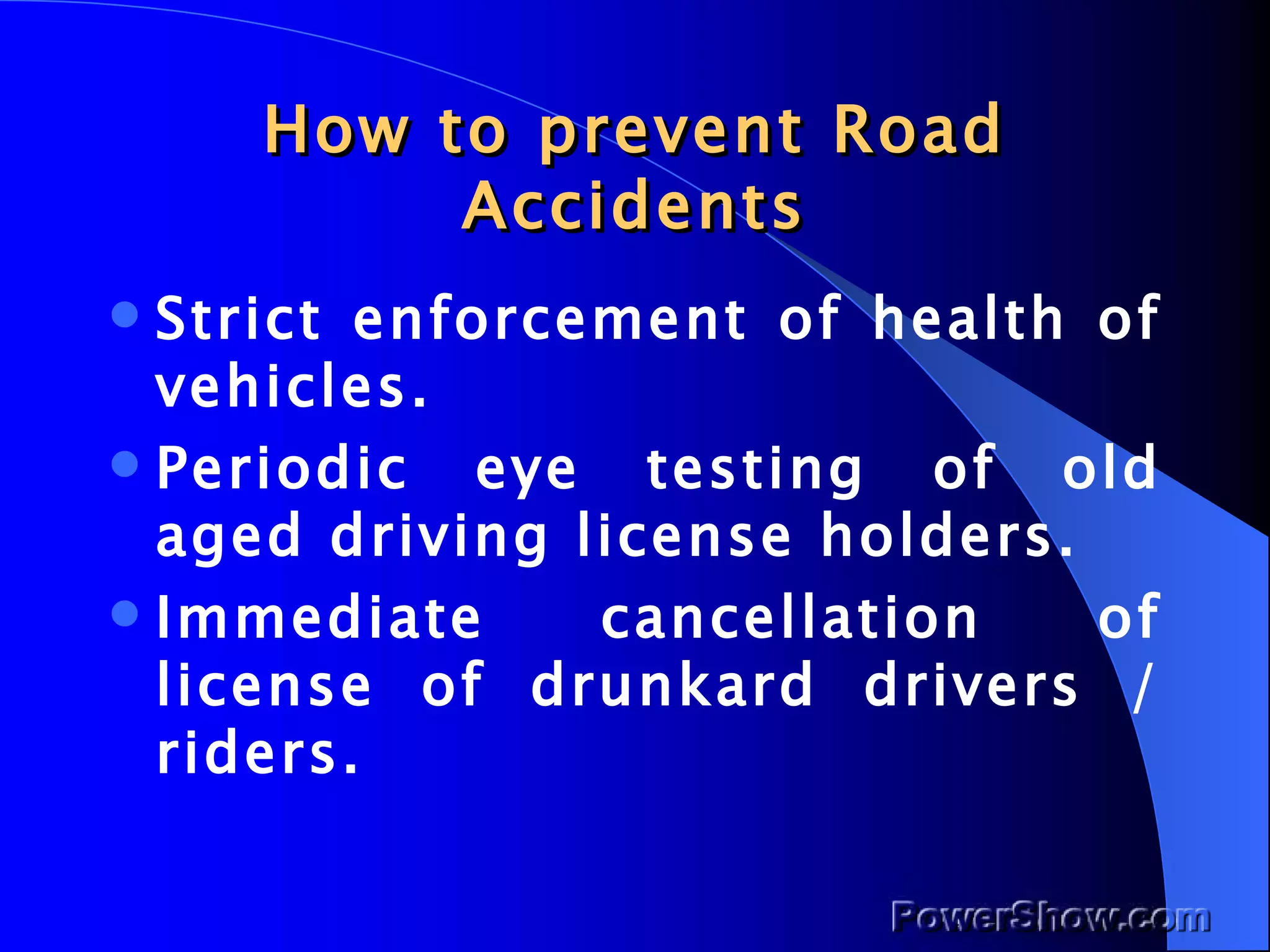 Road Accident Prevention Free Pps | PPS