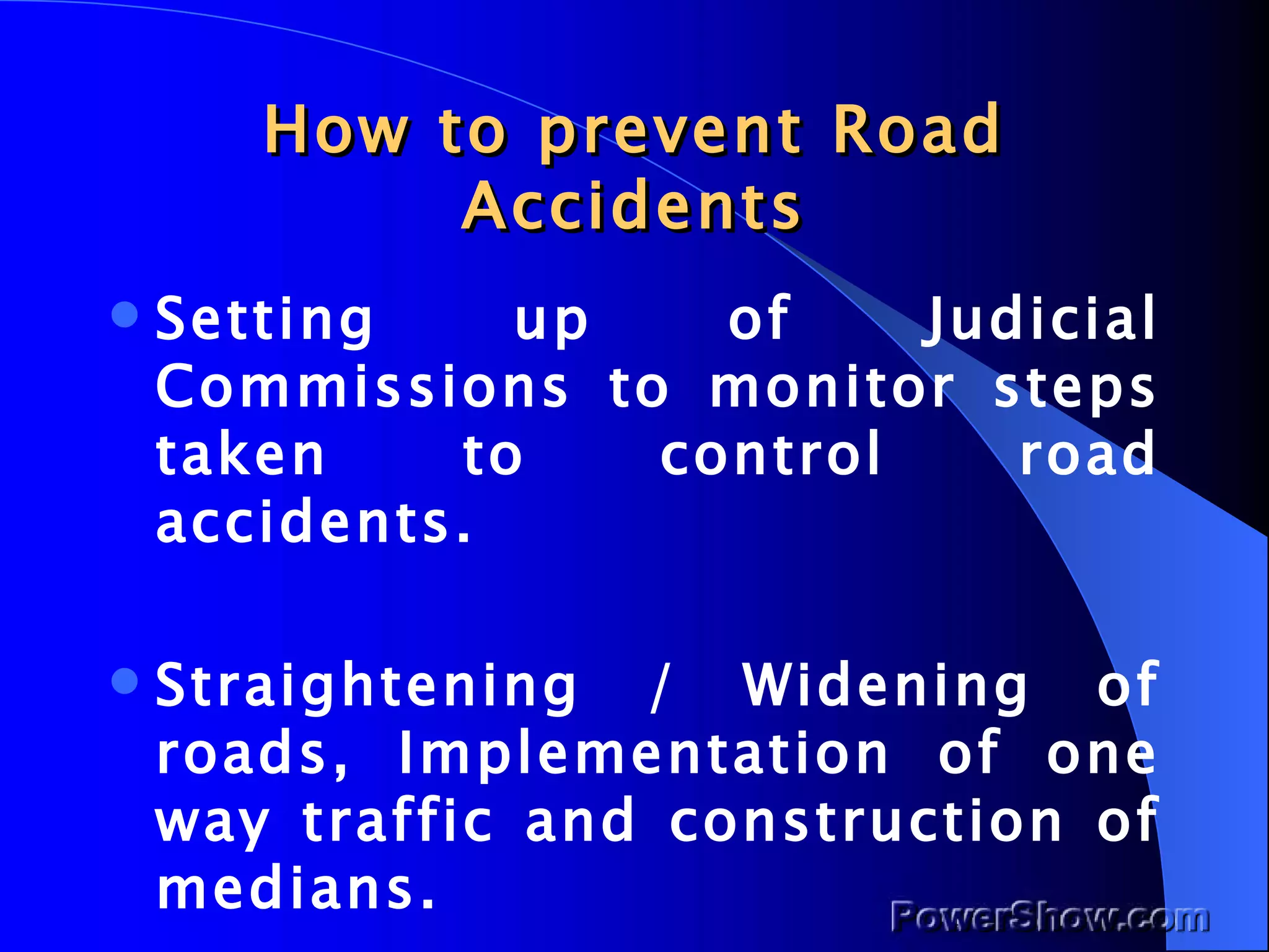 Road Accident Prevention Free Pps | PPS