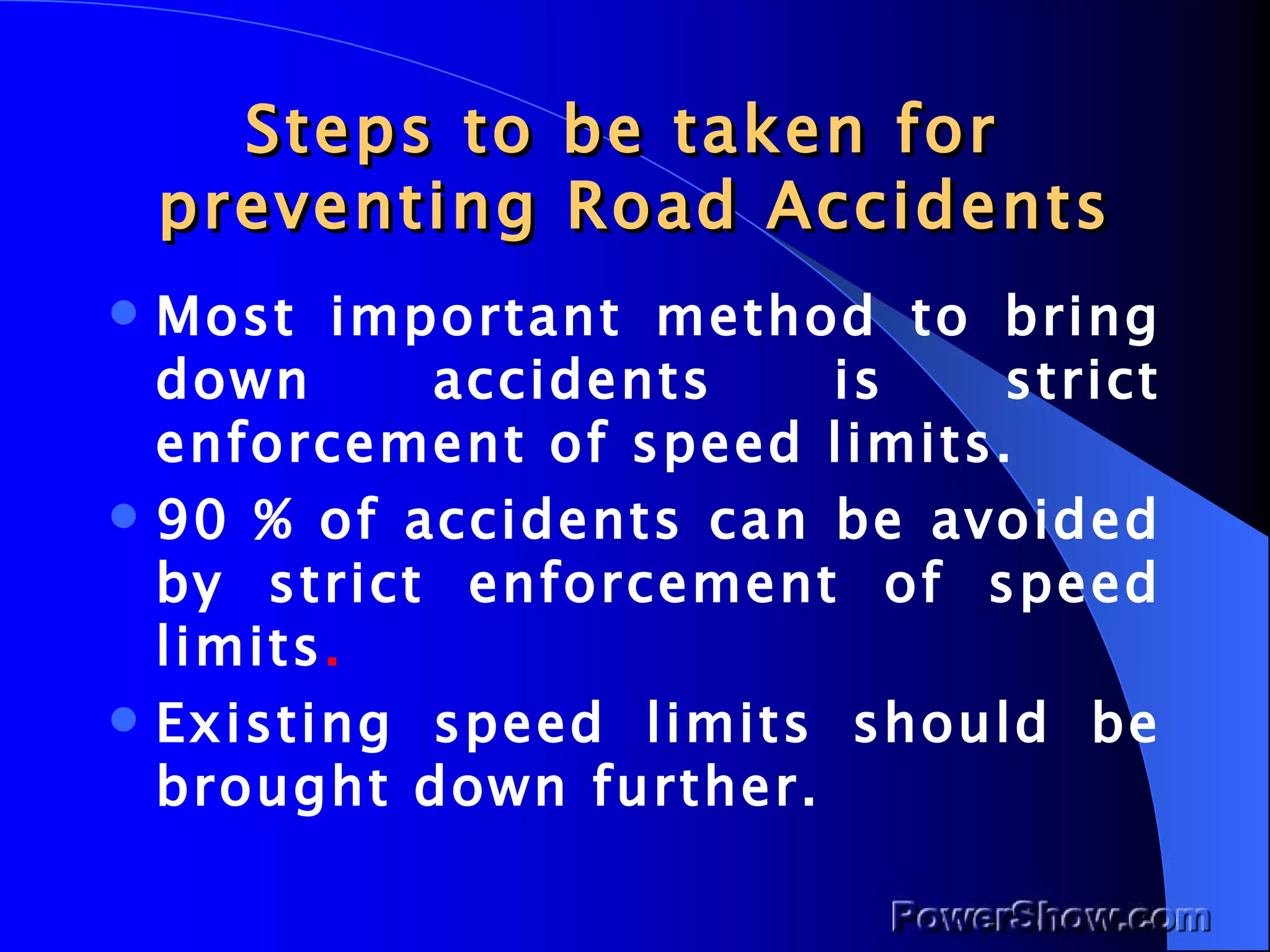 Road Accident Prevention Free Pps | PPS