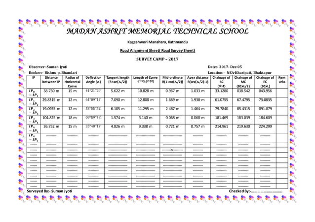 Road alignment survey 02 | PPT
