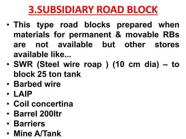 Road block for General use in building etc | PPT