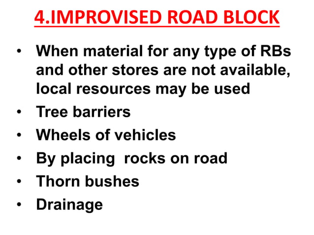 Road block for General use in building etc | PPT