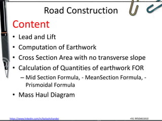 Road construction in Civil engineering | PPTX