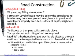 Road construction in Civil engineering | PPTX