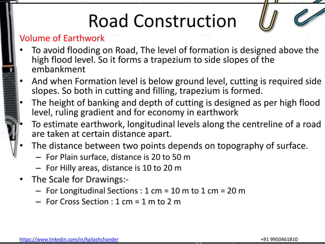 Road construction in Civil engineering | PPTX