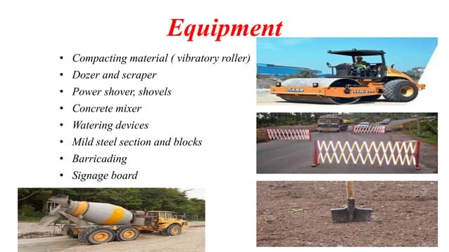 Road construction ppt | PPTX