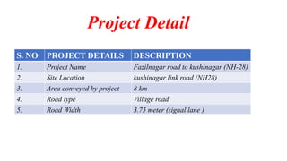 Road construction ppt | PPTX