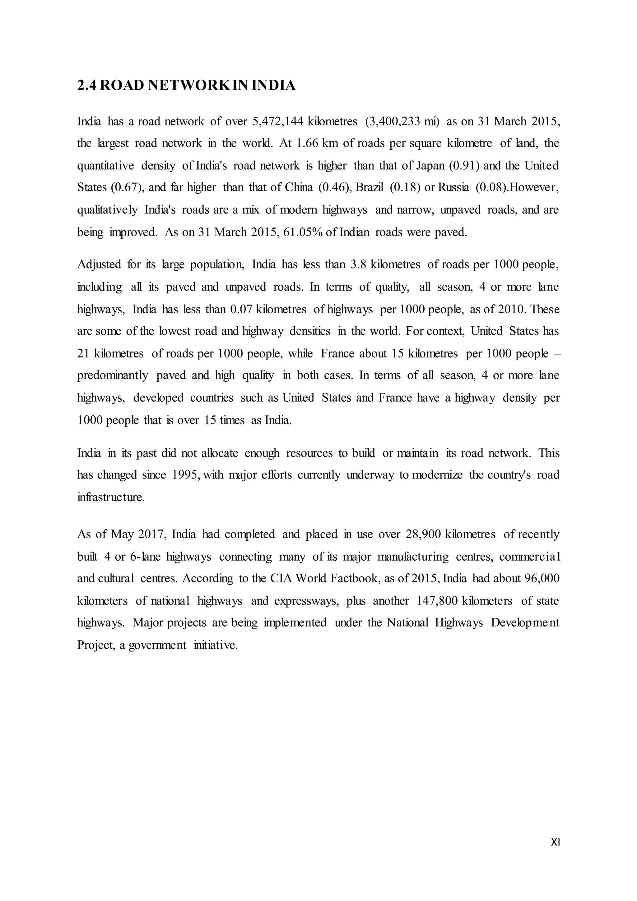 Road construction report | DOCX