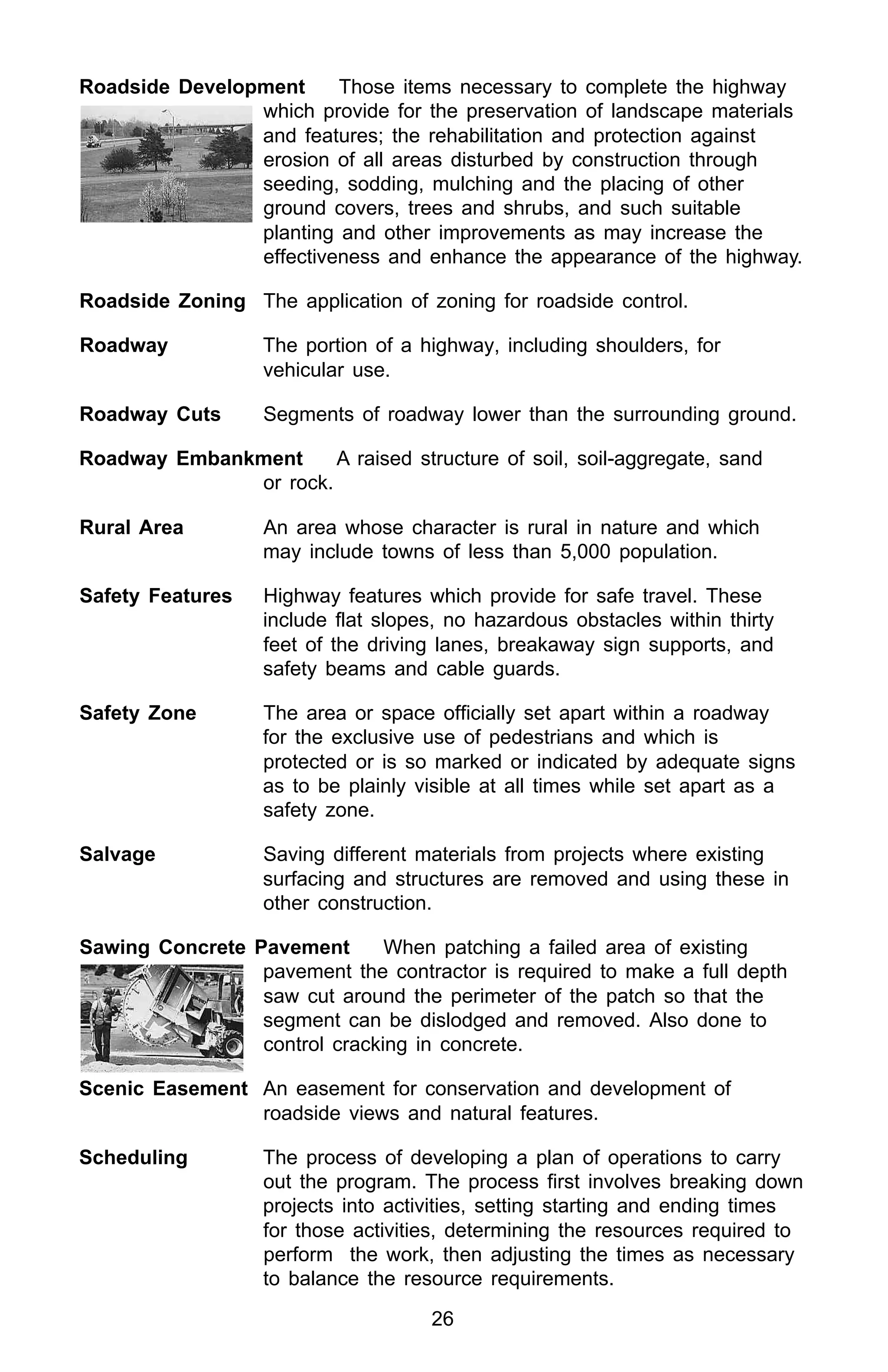 Road construction terms dictionary | PDF