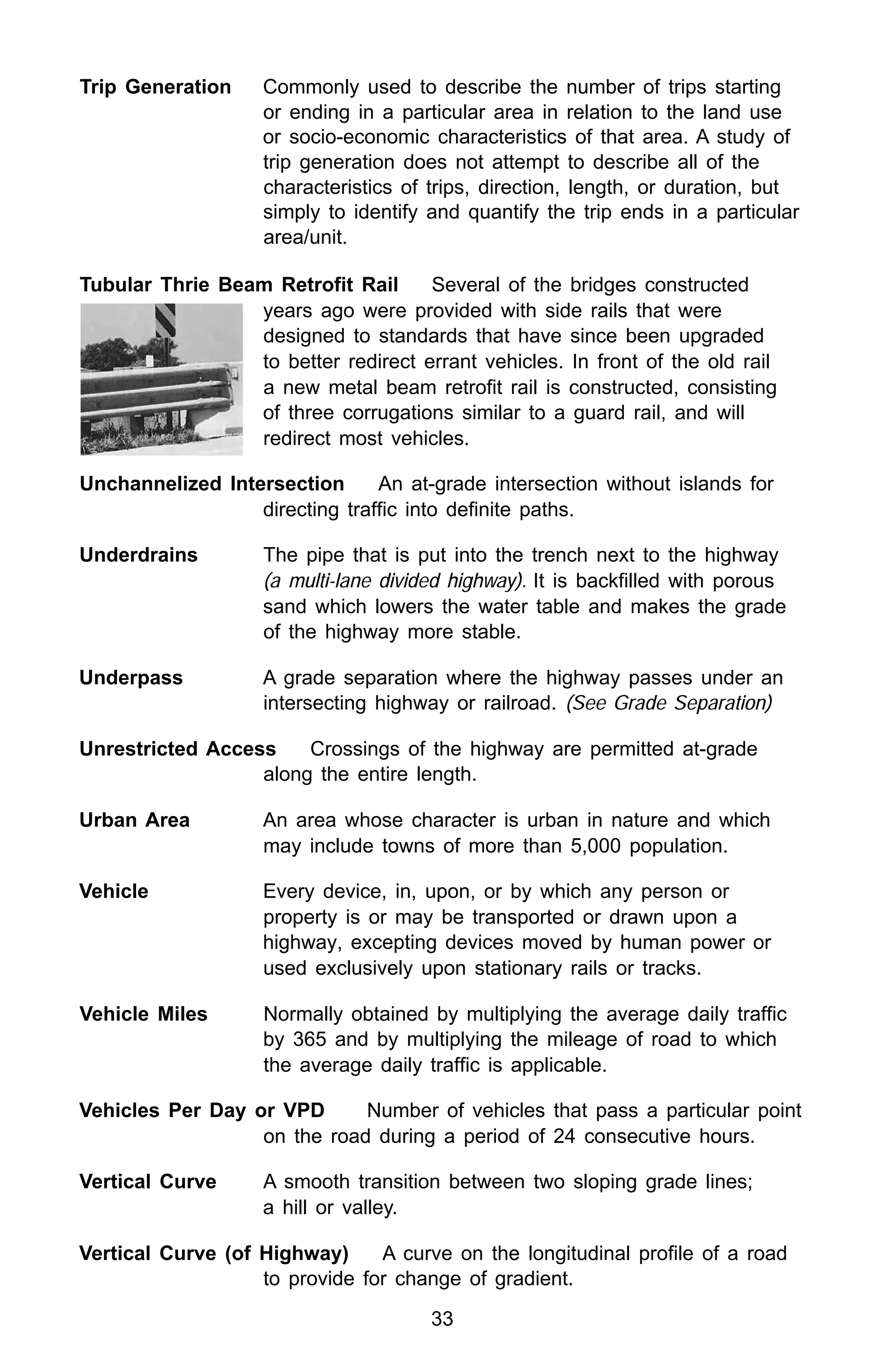 Road construction terms dictionary | PDF