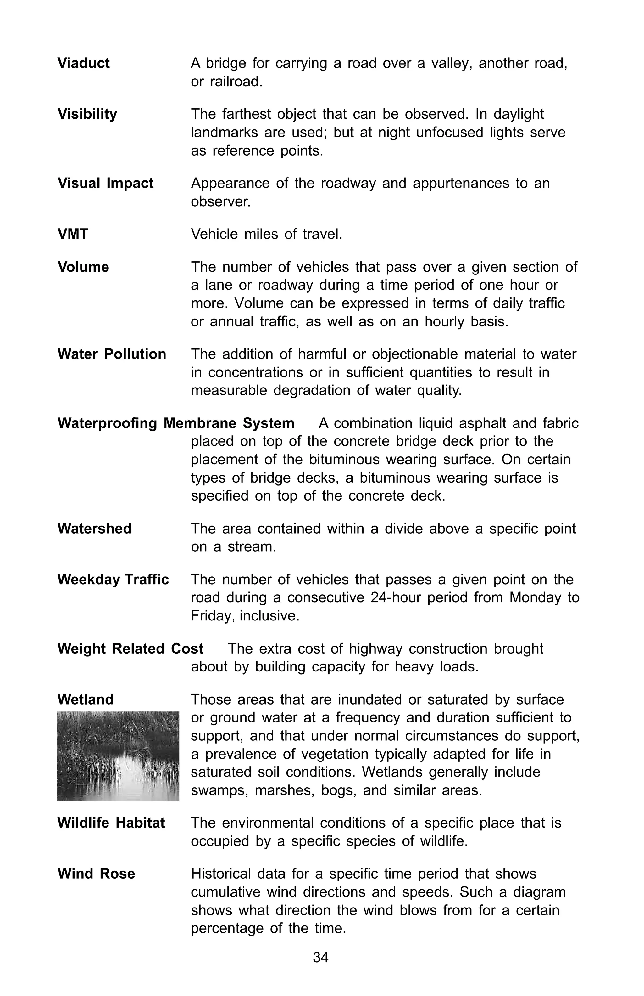 Road construction terms dictionary | PDF