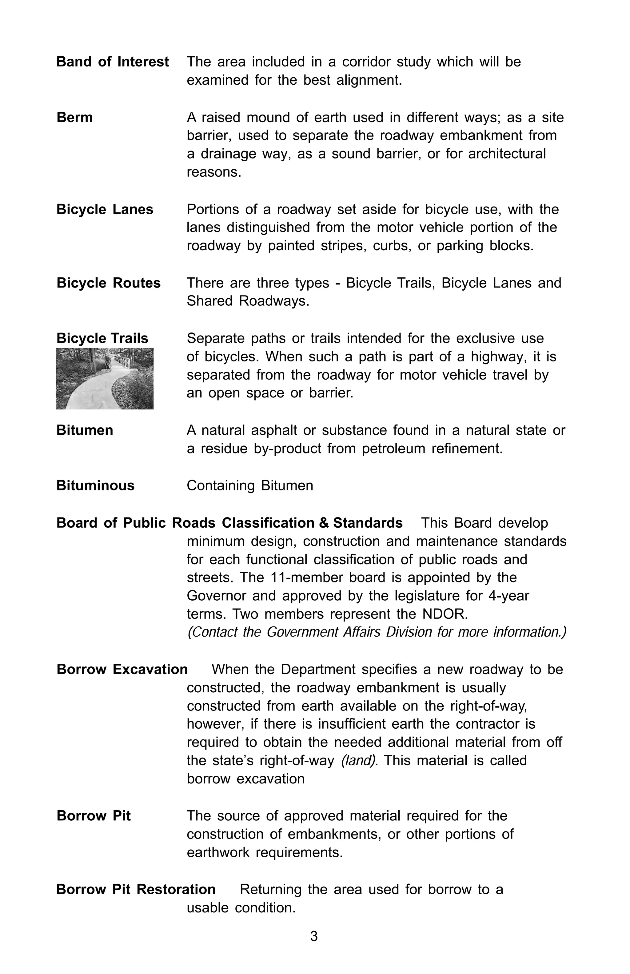 Road construction terms dictionary | PDF