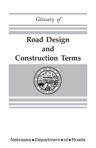 Road construction terms dictionary | PDF