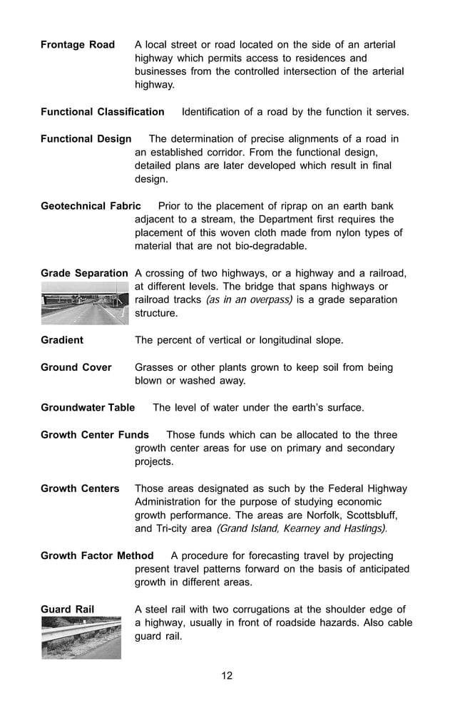 Road construction terms dictionary | PDF