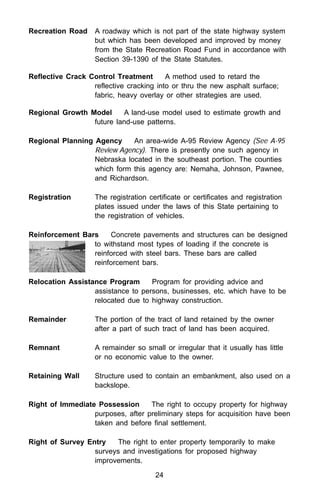 Road construction terms dictionary | PDF