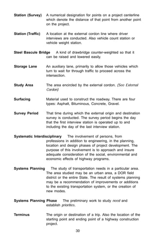 Road construction terms dictionary | PDF