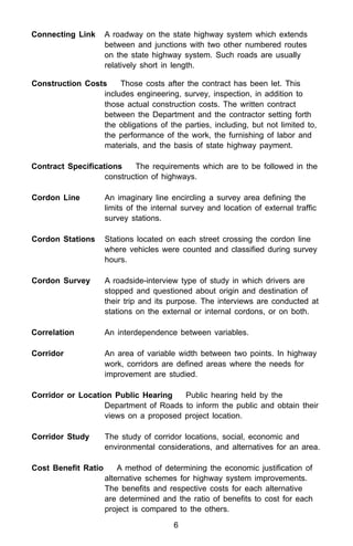 Road construction terms dictionary | PDF