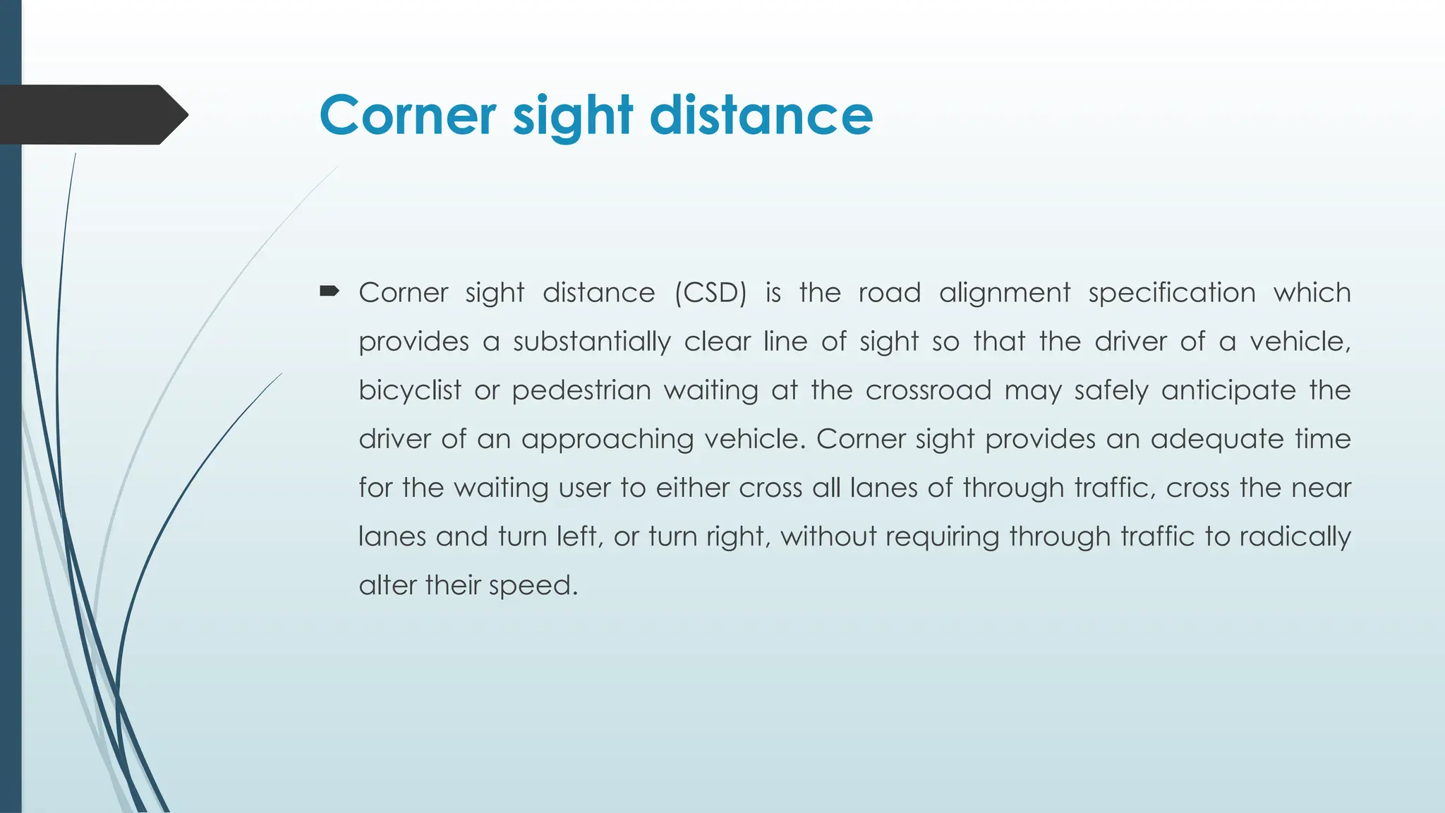 Road design parameters for civil engineering | PPTX