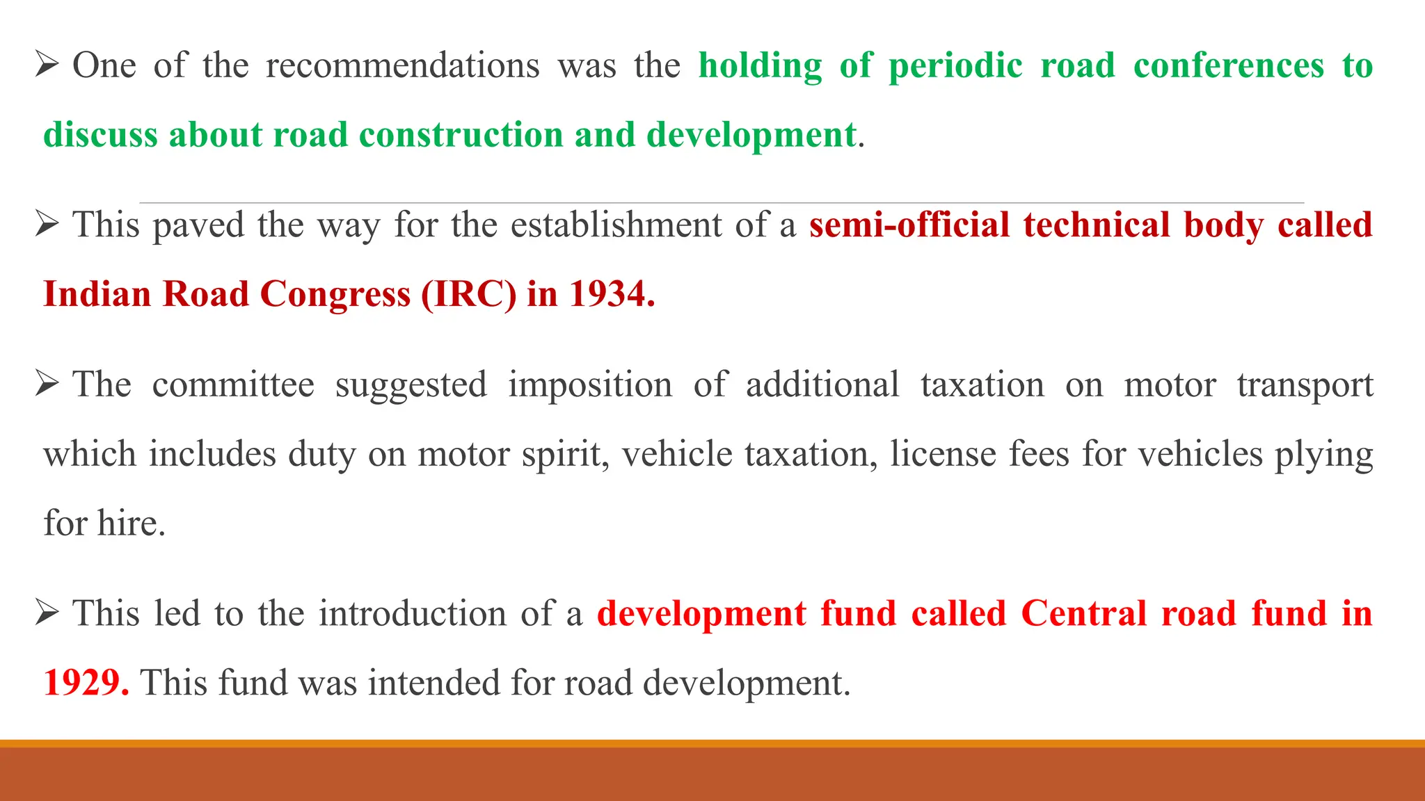 Road Development plans of India-Transportation Engineering | PPTX