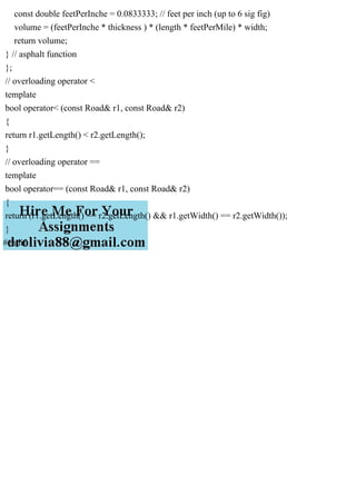 RoadDriver.cpp#include iostream using namespace std;#include.pdf