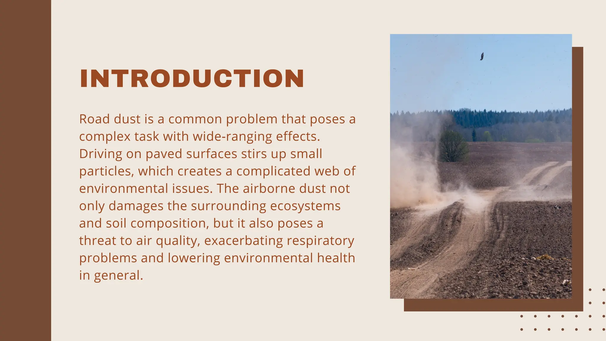 Road Dust Control Navigating Environmental Impact and Innovative ...