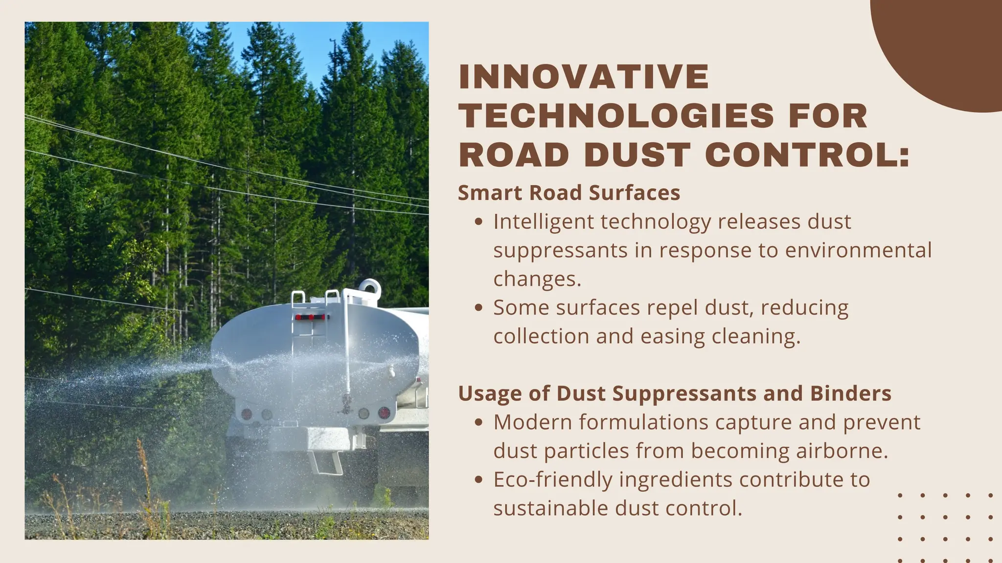 Road Dust Control Navigating Environmental Impact and Innovative ...