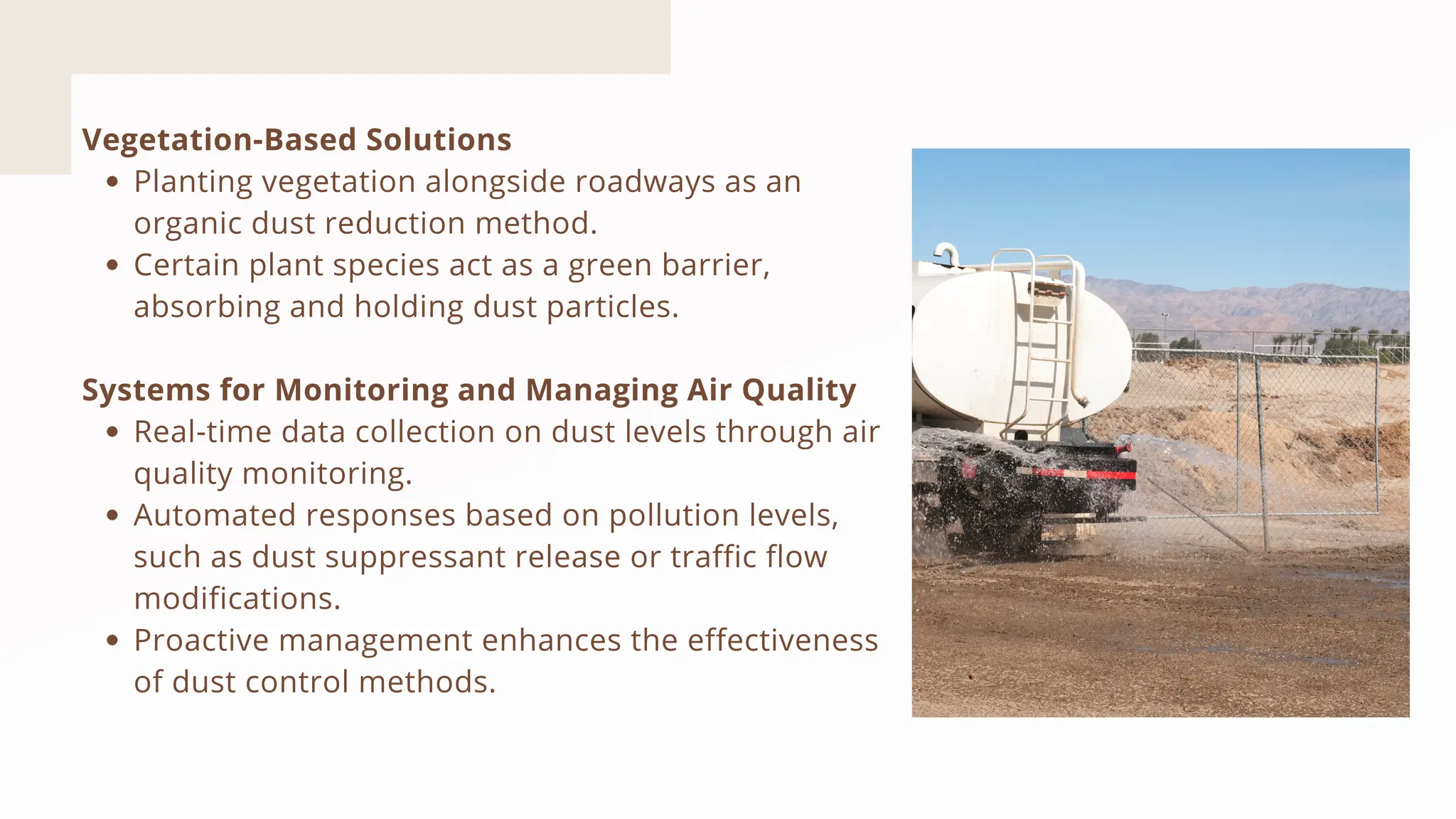 Road Dust Control Navigating Environmental Impact and Innovative ...