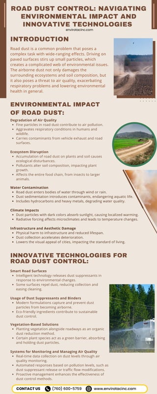 Road Dust Control Navigating Environmental Impact and Innovative ...