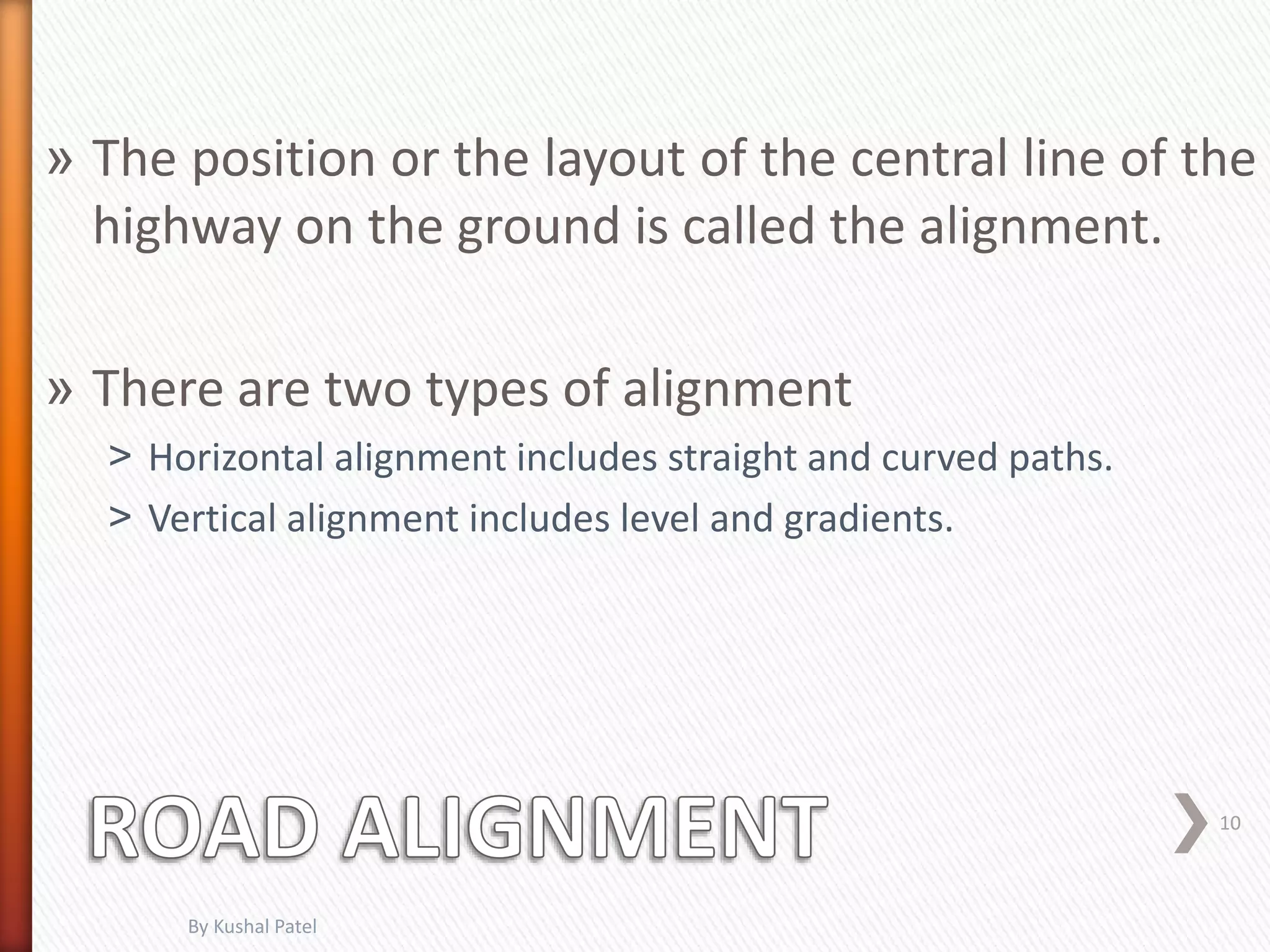 Road geometrics | PPTX