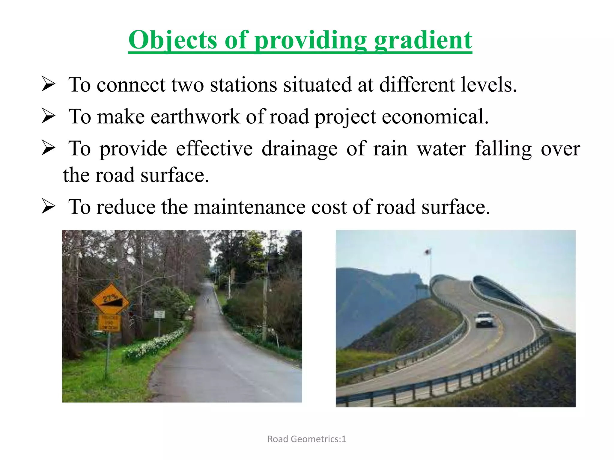 Road geometrics 11 | PPT